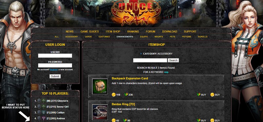 [HELP] How to add Server Status on my Ran CP | RaGEZONE - MMO Development Forums